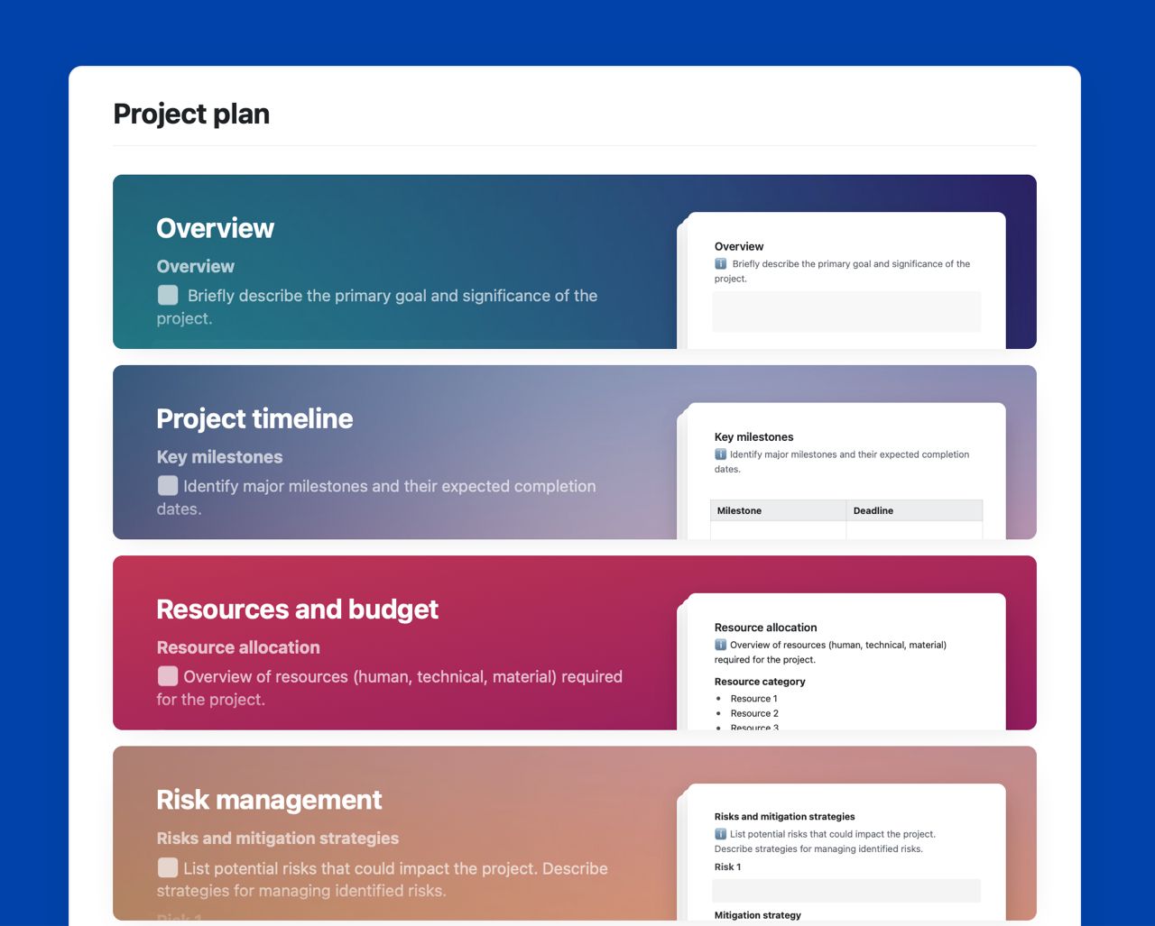 Free Templates | Craft Document and Notes