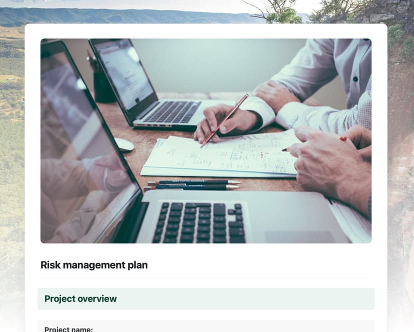 Risk management plan | Free Template | Craft
