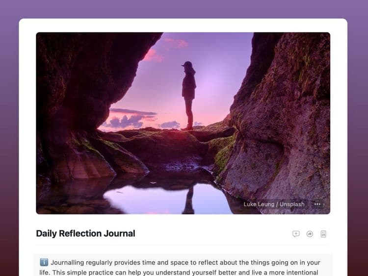 Daily Reflection Journal Template | Free Craft Templates