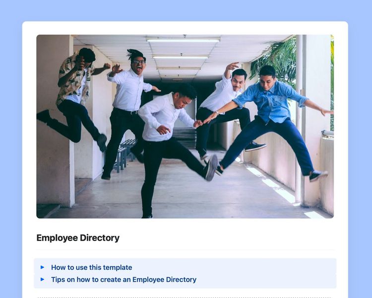 Employee Directory | Free Craft Template