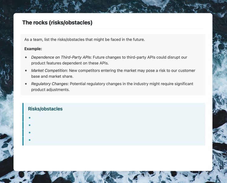 Sailboat retrospective | Free Craft Template