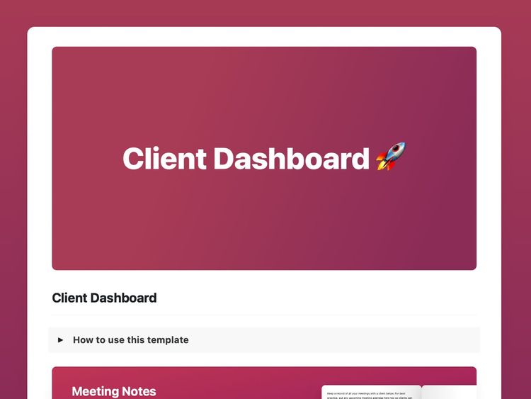 Free Templates for Dashboards | Craft Documents and Notes