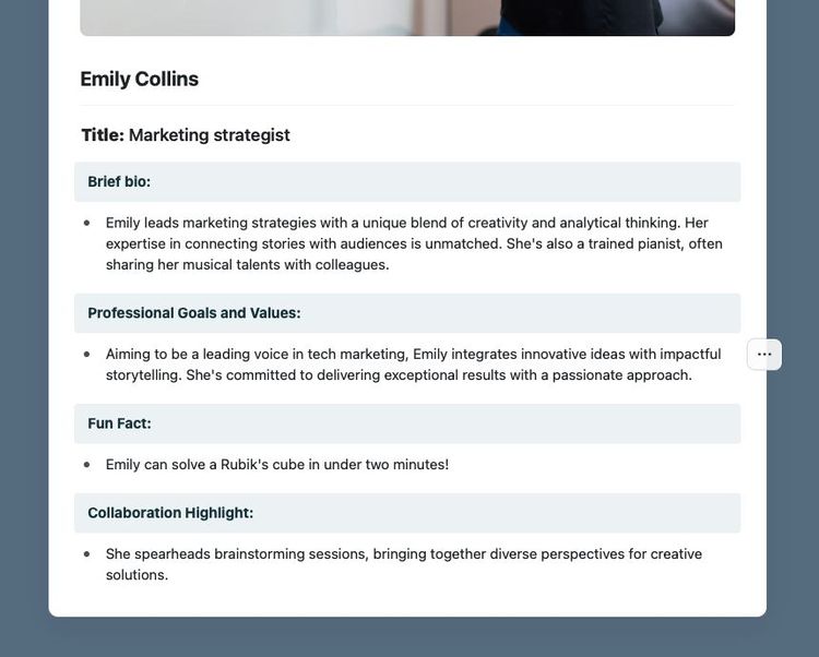 Meet the team | Free Craft Template