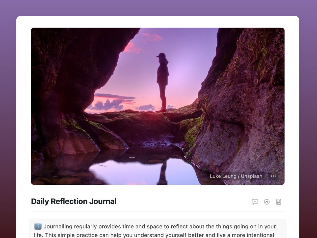 Daily Reflection Journal | Free Template | Craft