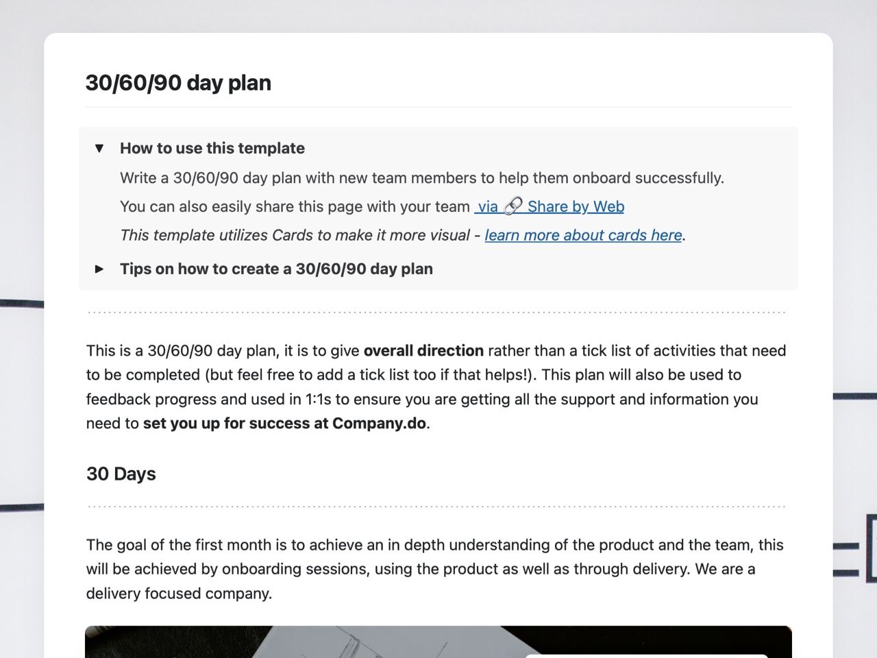 30 60 90 day plan | Free Template | Craft