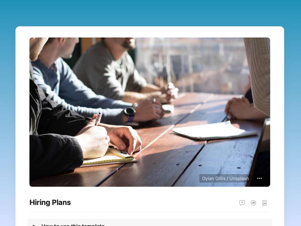 Hiring Plans | Free Template | Craft