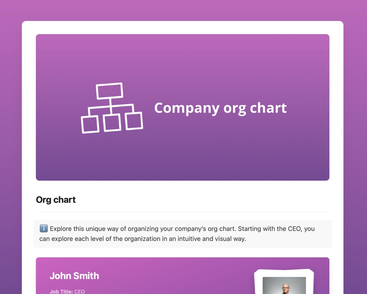 Org chart | Free Template | Craft